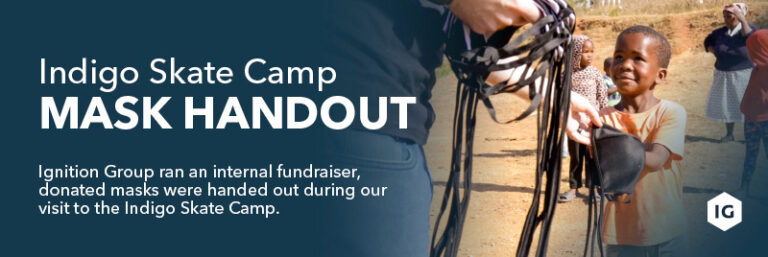 Ignitioners hand out Covid-19 masks - Ignition Group